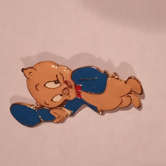 Warner Bros. | Jewelry | Warner Brothers Porky Pig Pin | Poshmark